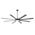 LEDET 80 in. 8-Aluminum Blades Charcoal Gray indoor LED Ceiling Fan ...