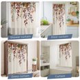 Bathroom Shower Curtain Autumn Leaves Fruit Pulp on Vintage Waterproof ...