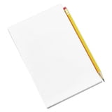 Universal Scratch Pads, Unruled, 4 x 6, White, 100 Sheet Pads, 12 pack ...