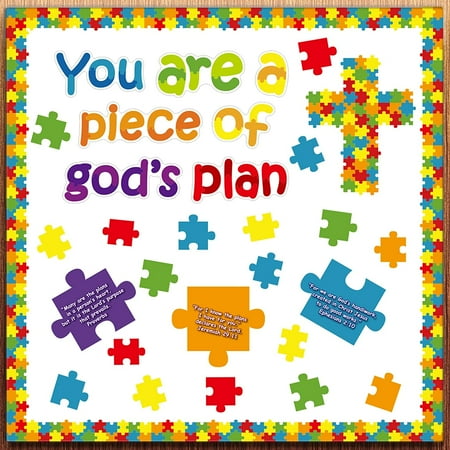 61 Pieces Christian Bulletin Board Piece of Gods Plan Sunday School ...
