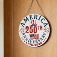 Wooden Door Hanger, Independence Day America 250th Anniversary ...