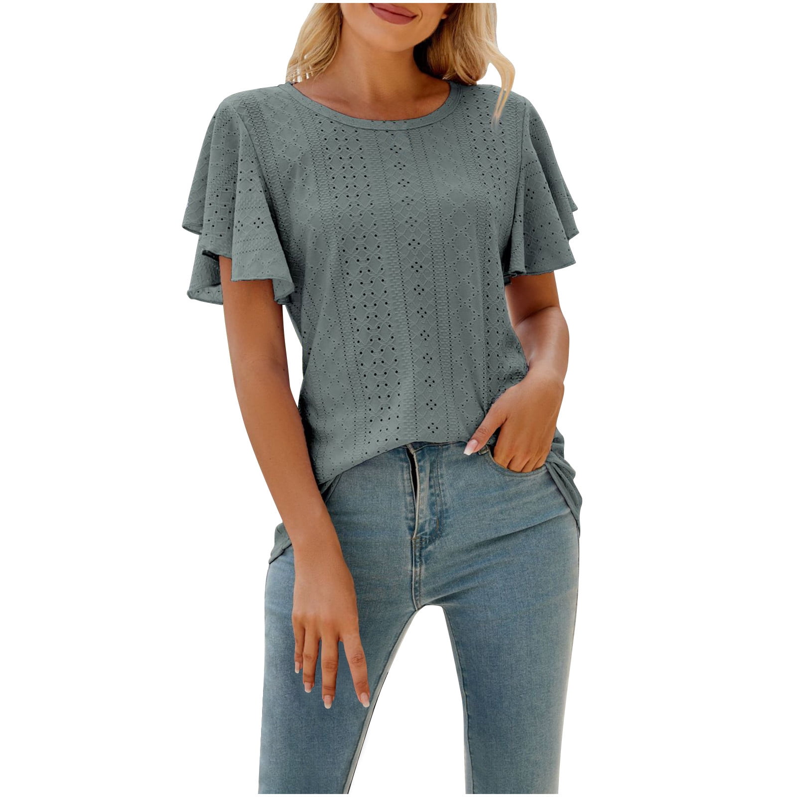 Click here for Sentmoon Womens Strappy Cold Shoulder Blouse Crew... prices