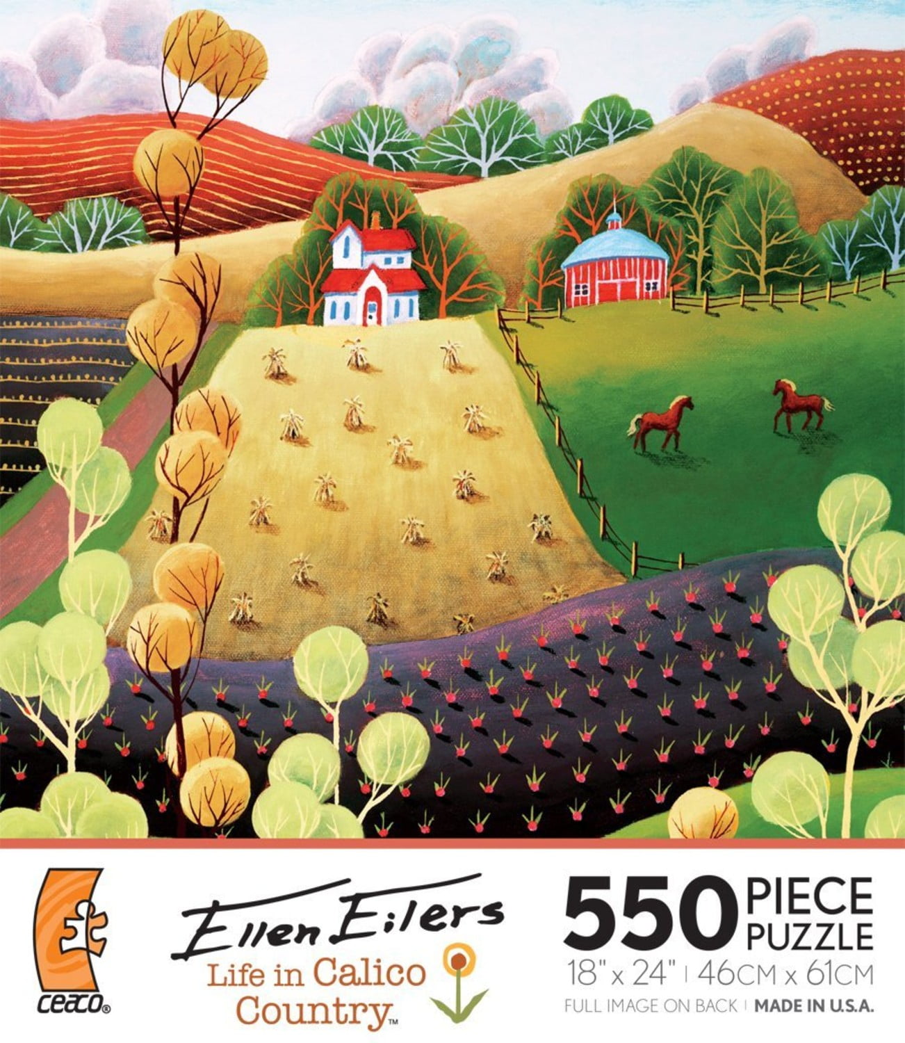 Life In Calico Country: Happy Country Life 550 Piece Puzzle - Walmart.com
