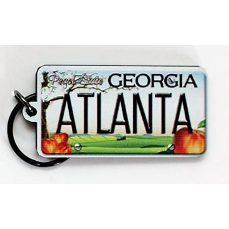 Atlanta Georgia License Plate Acrylic Keychain 2.5" x 1.5" | Walmart Canada