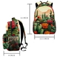 Lightweight Backpack Cactus School Bag Travel Laptop Daypack for Men ...