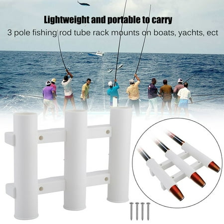 Fishing Rod Tube Rack 3 Pole Fishing Rod Holder Fishing Mounting ...