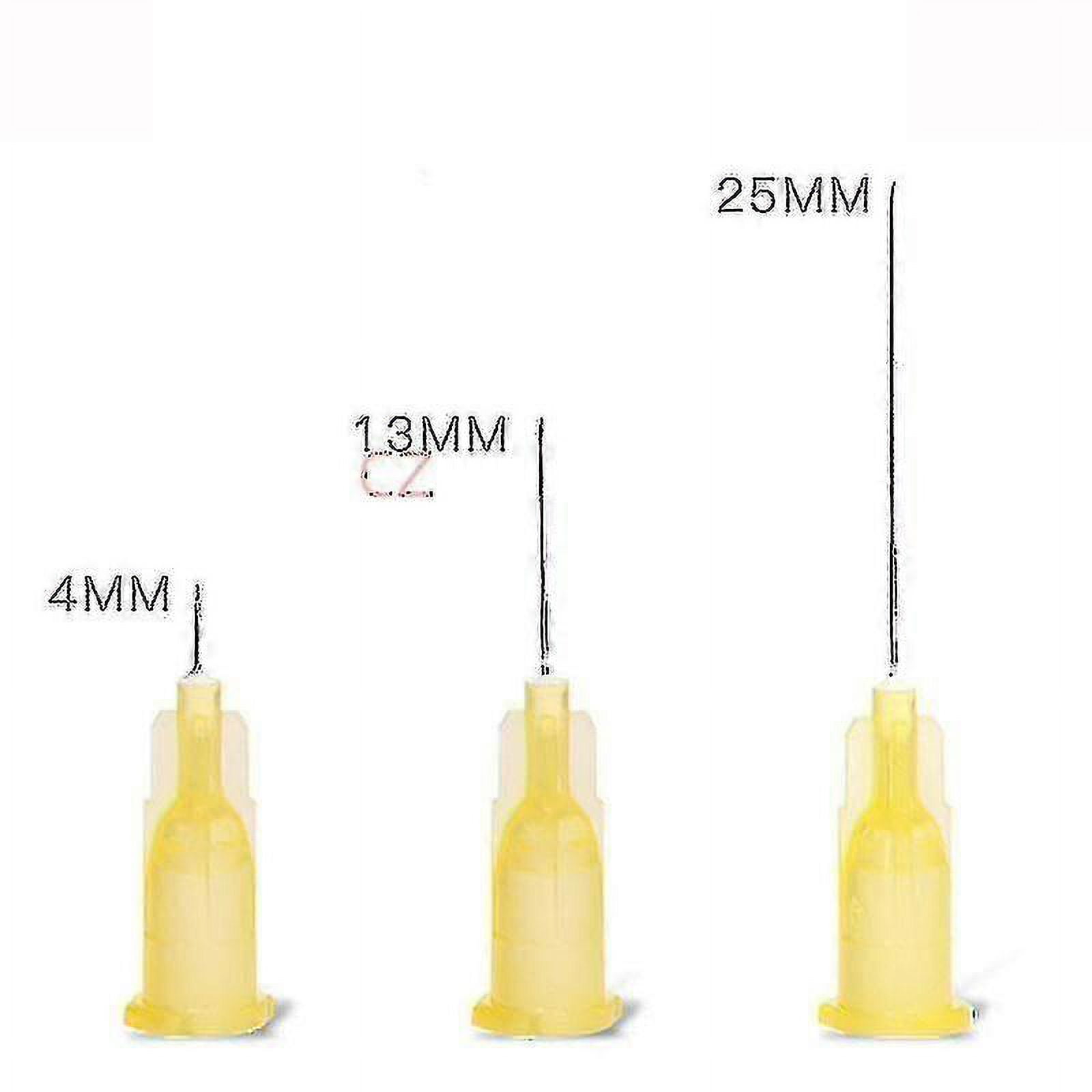 50 piezas S Ultra 30 g * 4 mm, 30 g * 1 m, 30 g * 25 mm Jeringas ...