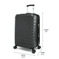 iFLY Fibertech 24" Medium Checked Suitcase – Hardside Expandable ...