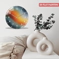 Toughened Glass Wall Clock with Colorful Dot Pattern Art Silent ...
