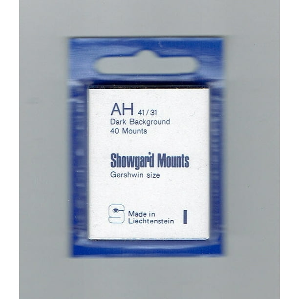 Showgard Stamp Mounts Size AH Black - Walmart.com - Walmart.com