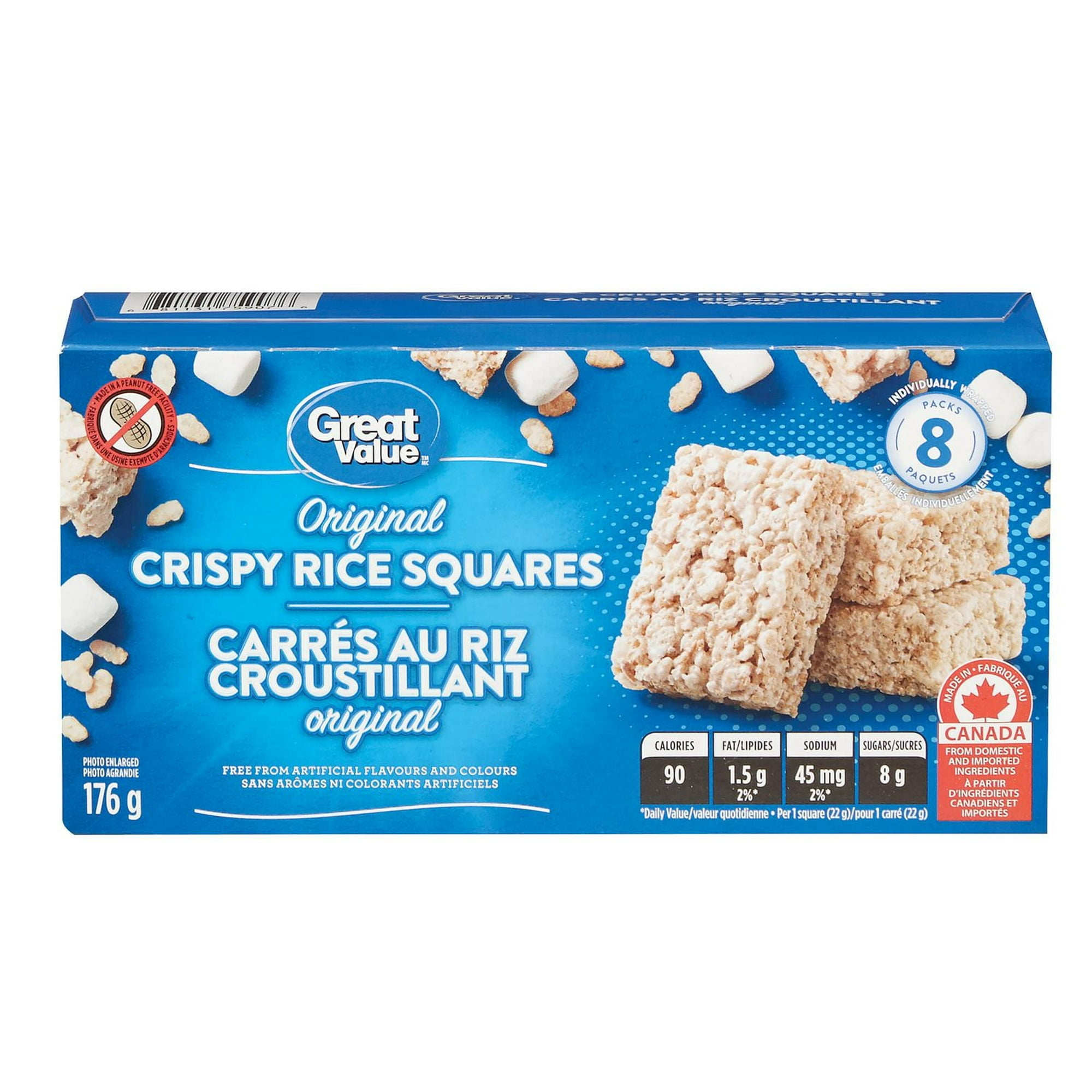 Click here for Great Value Crispy Rice Squares 176 G prices