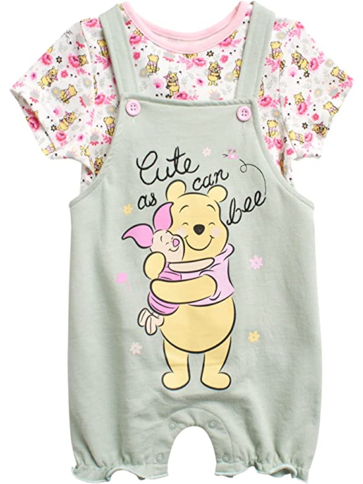 Disney Infant Newborn Baby Girls' Winnie the Pooh Clothes, 2 Piece ...