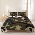 Abstract Camouflages Texture 3 Pieces Quilt Set,1 Quilt with 2 Shams ...