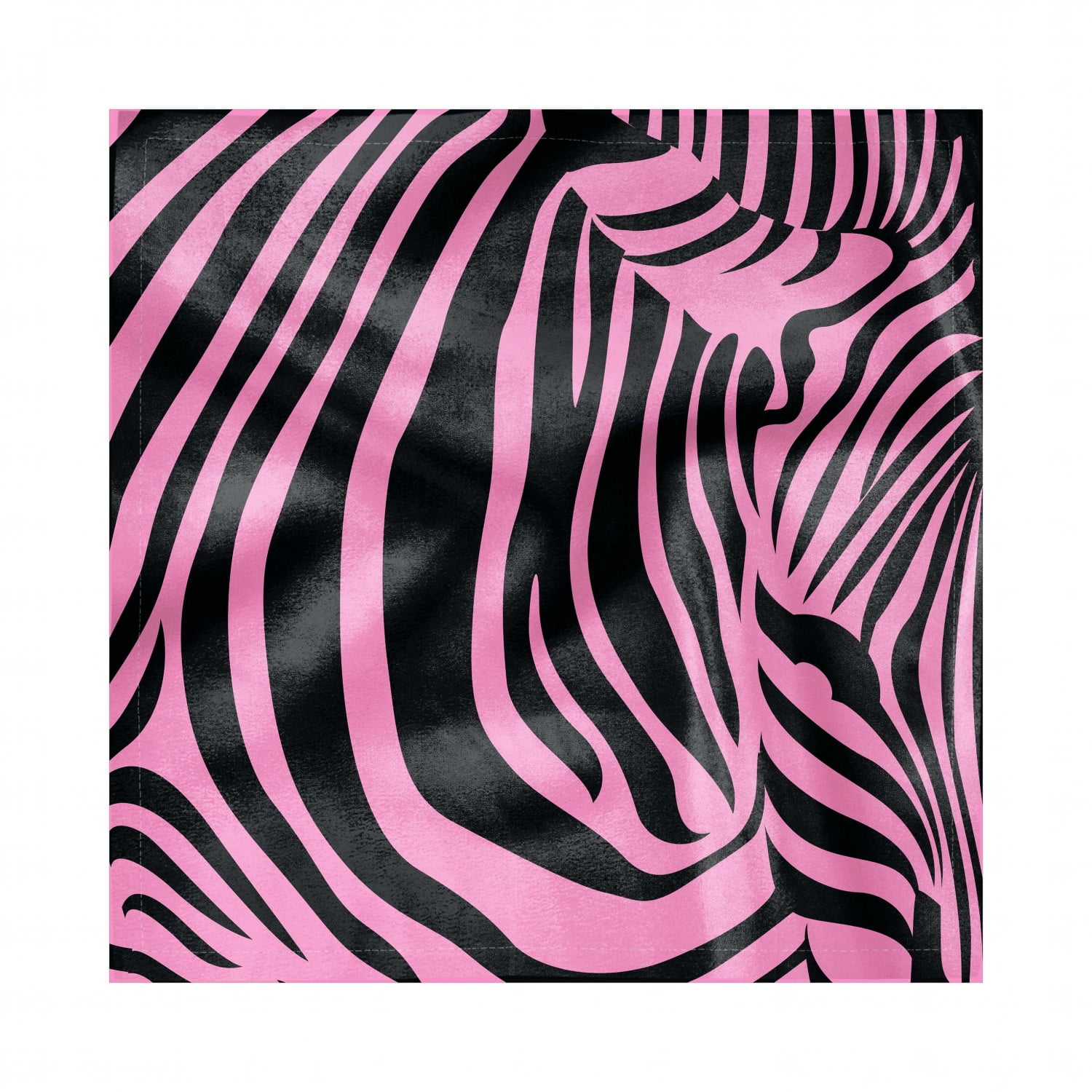 Pink Zebra Decorative Satin Napkins Set of 4, Vibrant Background Zebra ...