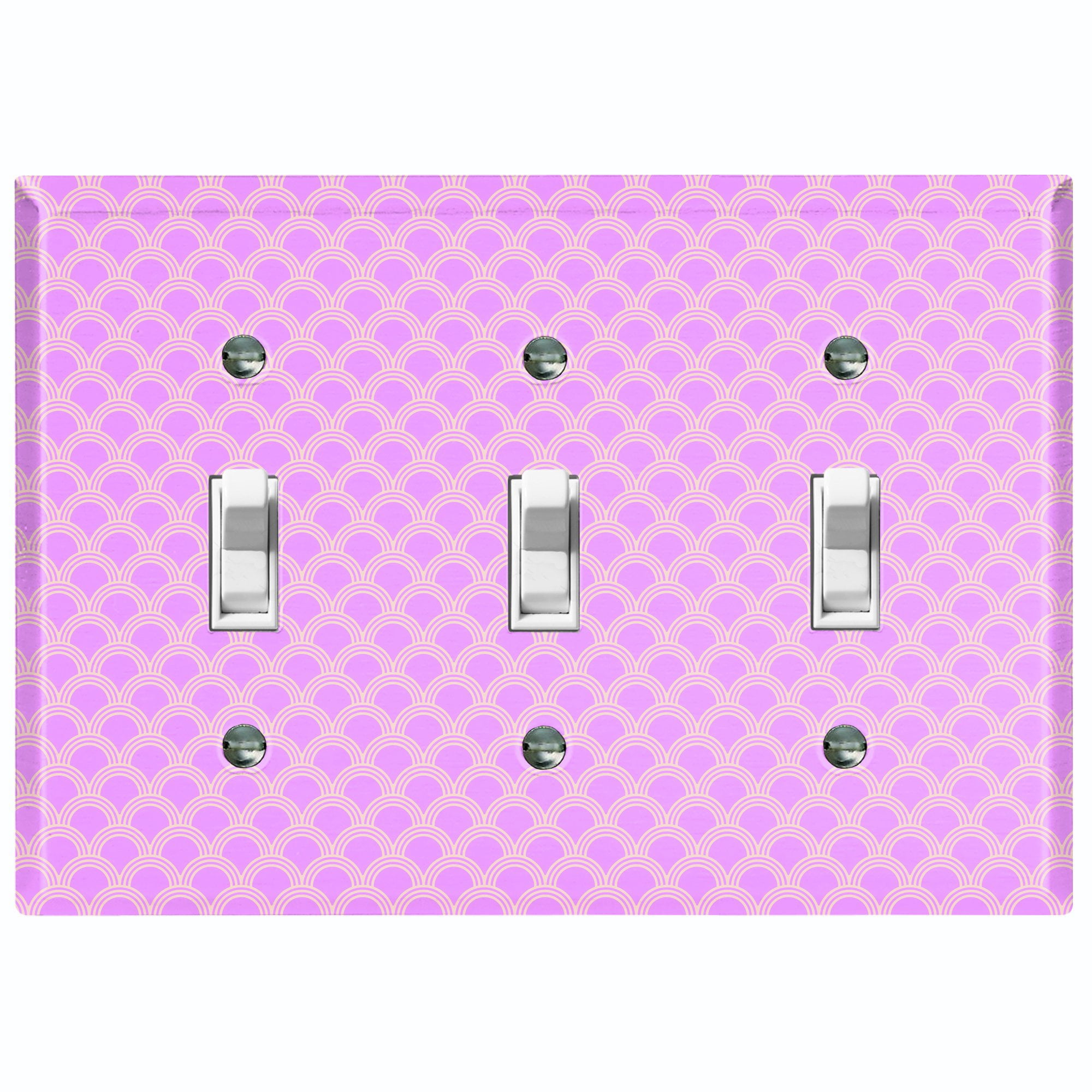 Metal Light Switch Plate Cover Japanese Sea Wave Pattern Purple ...