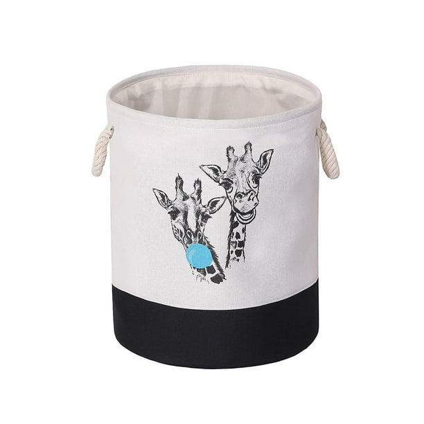 Foldable Laundry Basket - Canvas Storage Basket With Cotton Rope ...