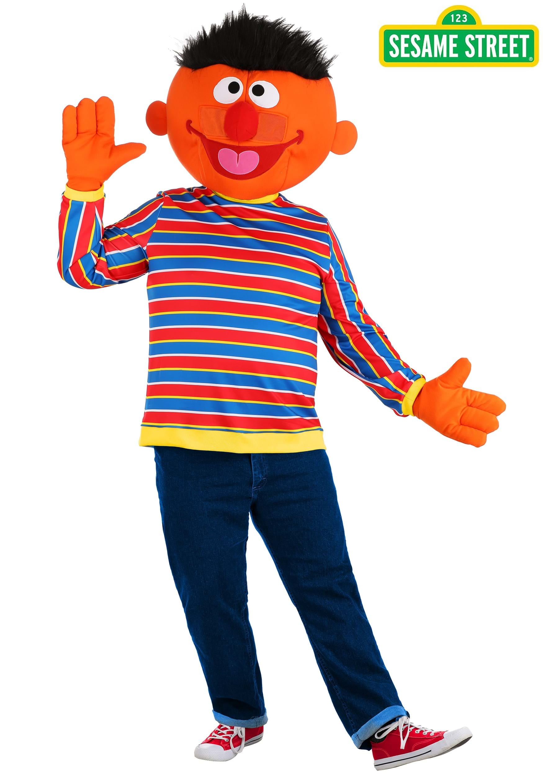 Men's Plus Size Sesame Street Ernie Mascot Costume - Walmart.com