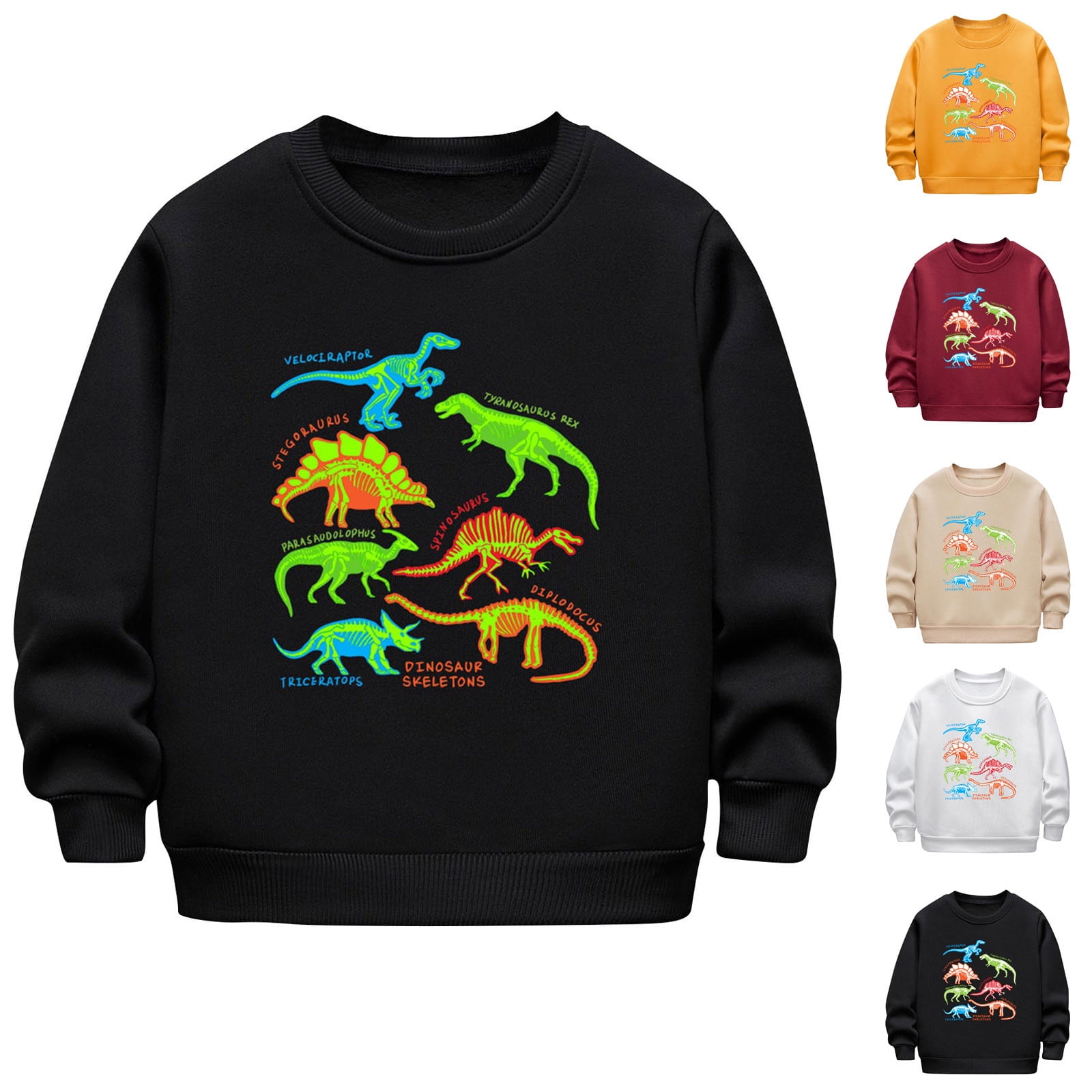 Click here for Qipopiq Toddler Boy Crewneck Sweatshirt Dinosaur S... prices