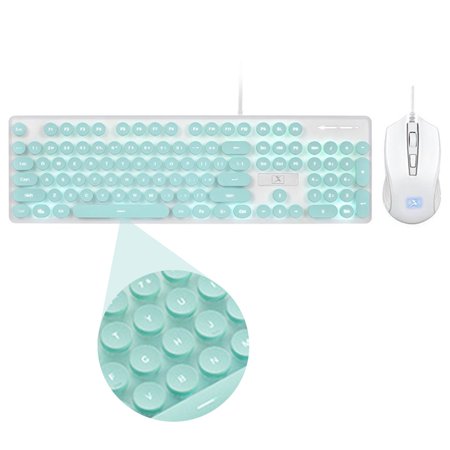 keyboard mouse set women's keypad mice girls wired keyboard steampunk ...