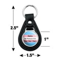 Black Leather My Pronouns Are She Her Hers Gender Identity Keychain ...