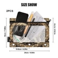 2 Pcs 3 Ring Binder Pouch Water Resistant Clear PVC Pencil Pouch for ...