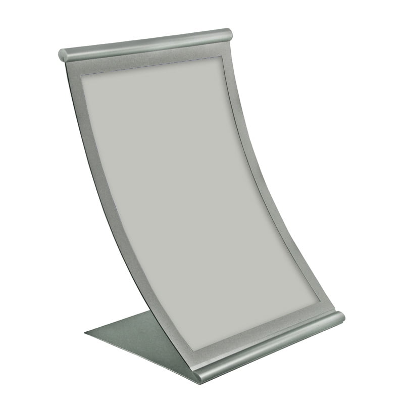 Curved Metal Counter Sign Holder 8.5"W x14"H - Walmart.com