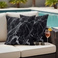 2 Pack Outdoor Waterproof Throw Pillow Covers,Abstract Marble Texture ...