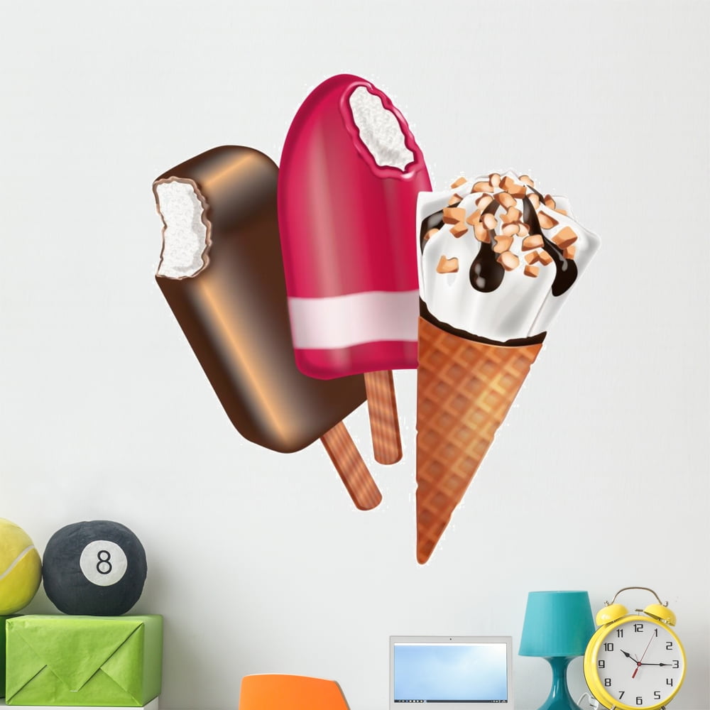 Ice Cream Wall Mural by Wallmonkeys Peel and Stick Graphic (48 in H x ...