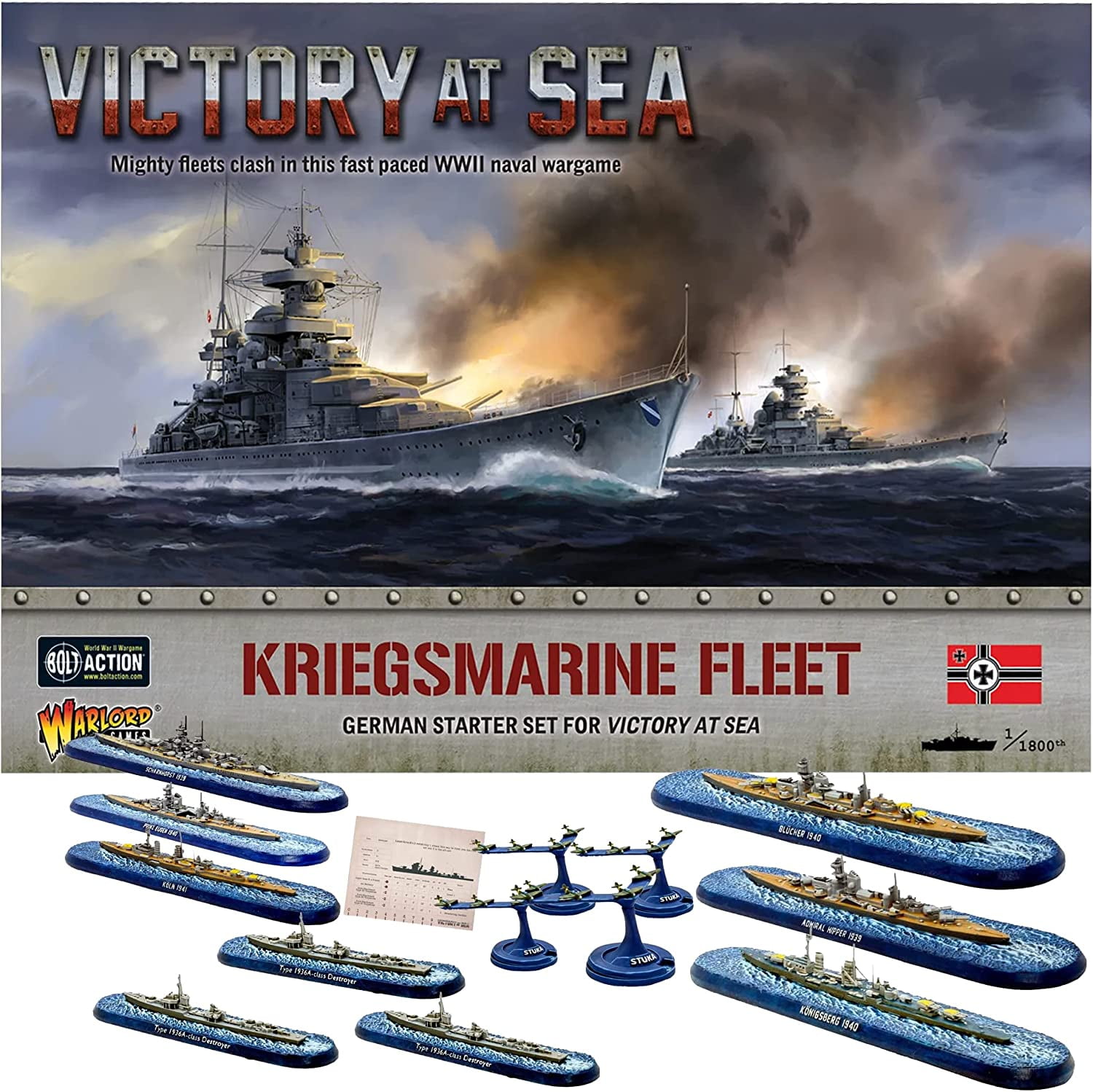 Wargames Delivered - Victory at Sea Kriegsmarine Fleet WW2 Action ...