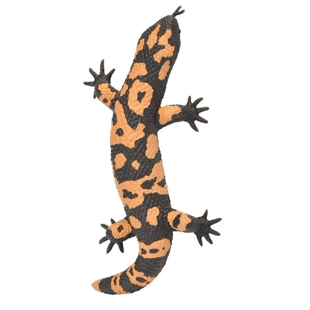 25cm Black & Orange Rubber Salamander Toy, Rubber Gila monster toy. By ...