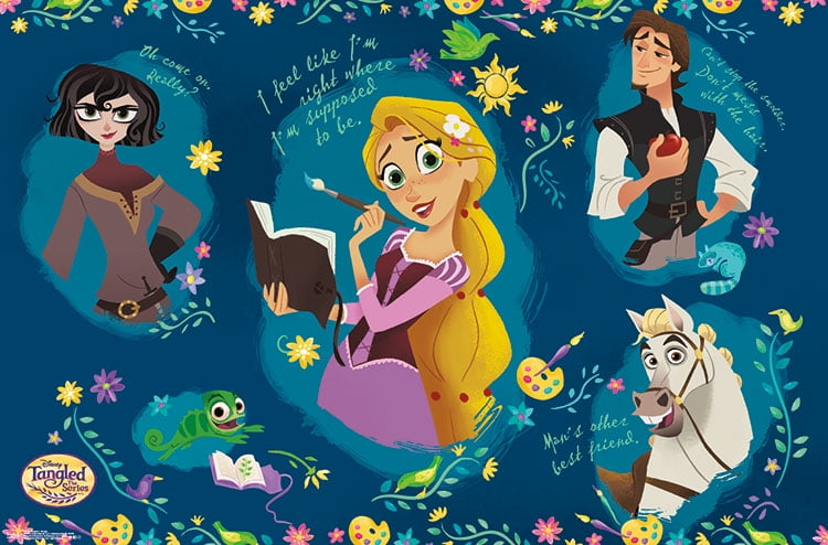 Tangled - Group Poster and Poster Mount Bundle - Walmart.com