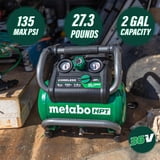 Metabo HPT 36V 2 Gallon Cordless Air Compressor, Tool Only, Brushless ...