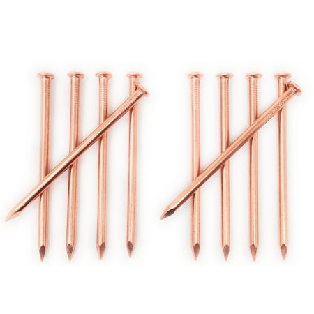 4 Inch Copper Nails - Pack of 10 Solid Copper Nail Spikes - Walmart.com