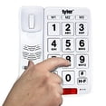 Tyler Amplified Elderly Home Simple Landline Dial Phone with Large ...