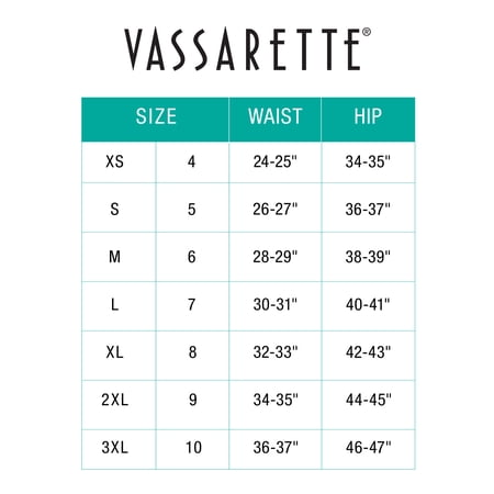 Vassarette - Women's Undershapers Light Control Hi Cut Panties, Style ...