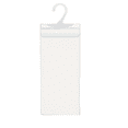 2 Pack PVC Hanging Sign Bag with Hook Transparent Storage Pouch for ...