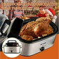 Superjoe 22 QT Electric Roaster Oven, with Self-Basting Lid, Stainless ...
