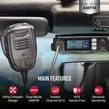 Cobra 19 MINI AM/FM Ultra Compact Full-Featured Recreational CB Radio ...