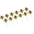 Yage 36pcs Paper Cupcake Topper Adorable Bee Cake Pick Dessert ...