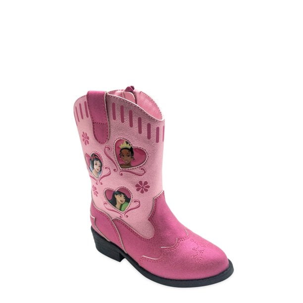 Disney Princess Pink Heart Cowgirl Boot (Toddler Girls) - Walmart.com