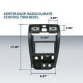 PIT66, Black Center Dash Radio Climate Control Trim Bezel Panel, 1998 ...