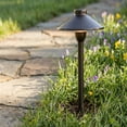 LNC 23.2"H LED Path Light, Antique Brass Finish, Outdoor Lighting for ...