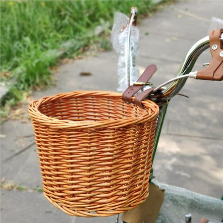 Bicycle Front Basket Wicker Bike eco-friendly Basket With outdoor ...