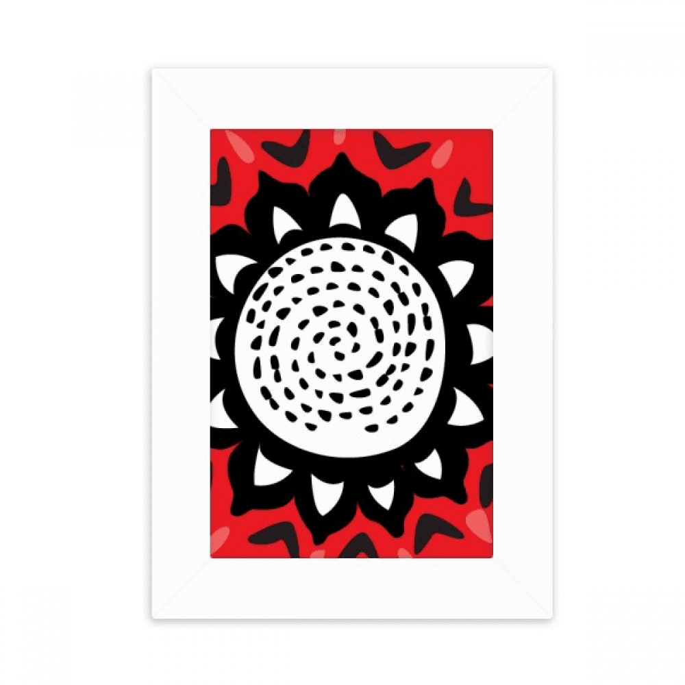Sunflower Outline Mexico Totems Celebrate Desktop Photo Frame Picture
