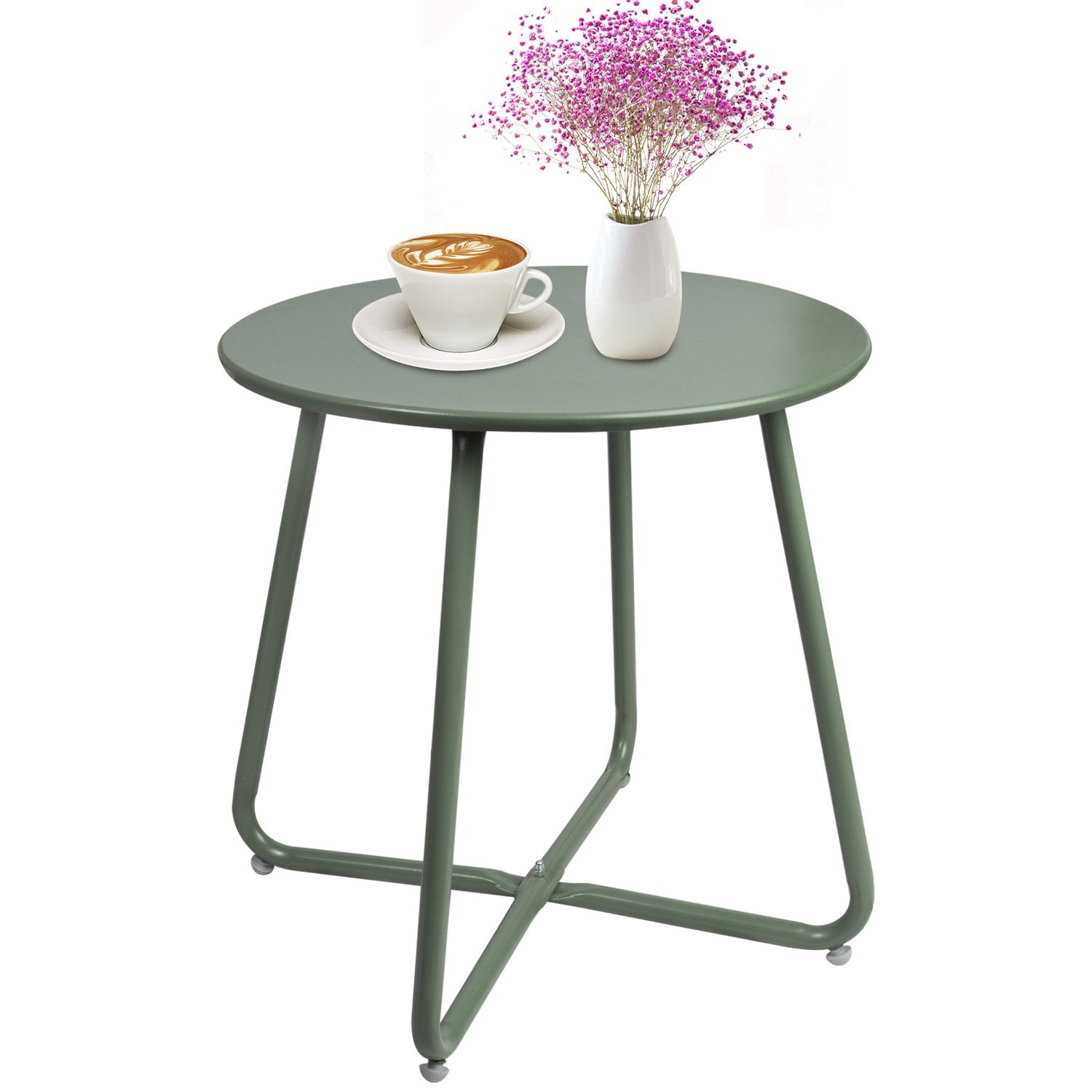 End Table Round Coffee Side Table, Small Snack Table Sofa Side Table ...