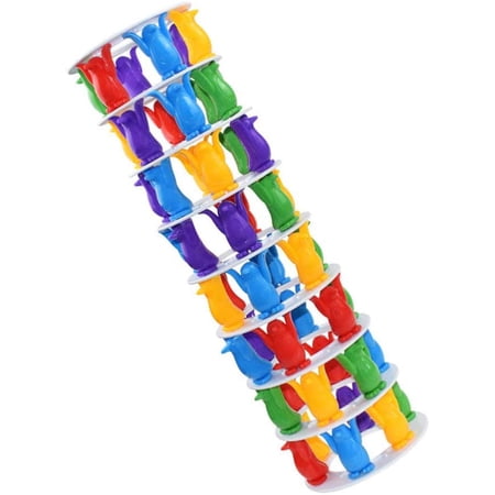 HTCM Penguin Building Block Toy Penguin Stacking Tower Creative ...