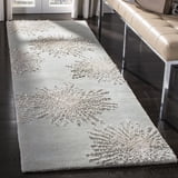 SAFAVIEH Soho Fiesta Geometric Runner Rug, Grey/Ivory, 2'6" x 6 ...