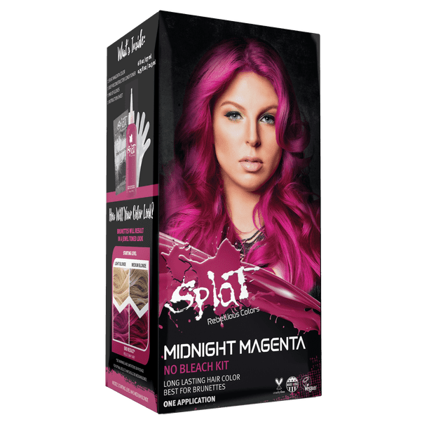 (2PACK)Splat Midnight Magenta Hair Dye, Semi-Permanent Pink Hair Color ...