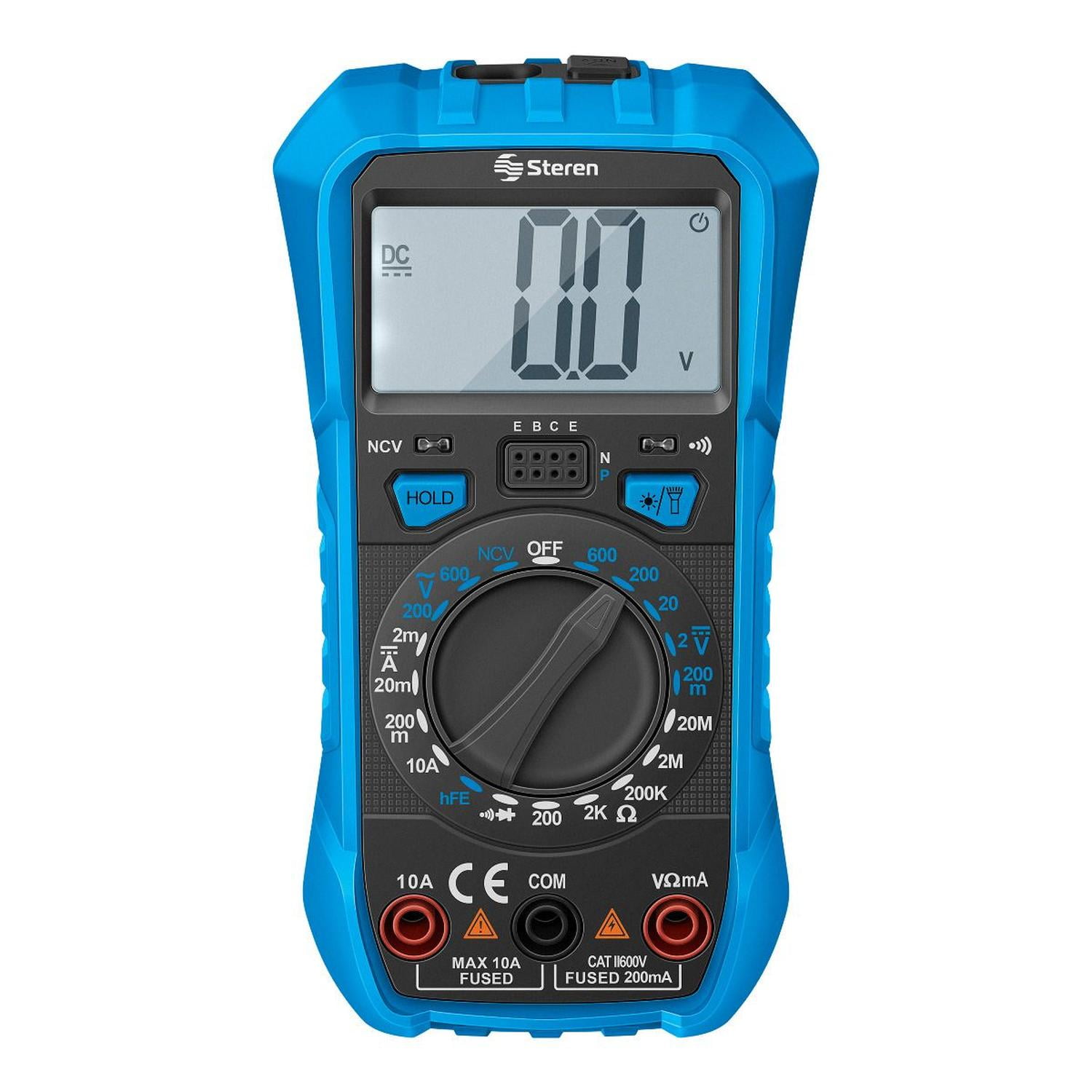 Multímetro profesional Steren RMS con detector de Voltaje azul ...