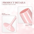 24 Pack Champagne Flute Acrylic Champagne Glasses, Light Pink Plastic ...